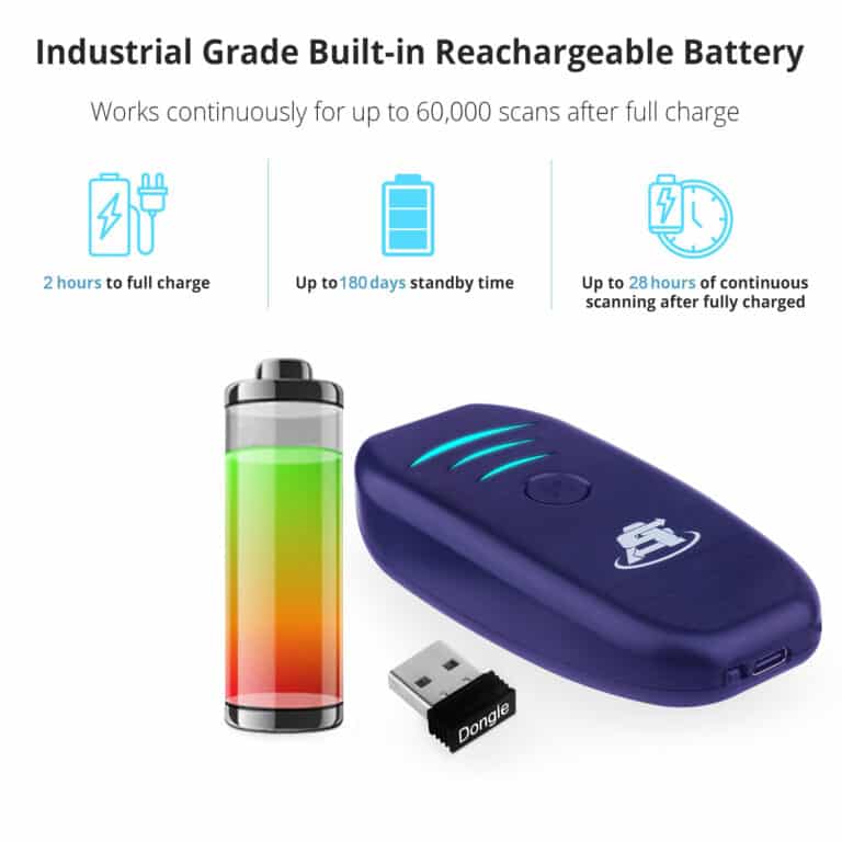 SA1000 - 1D Wi-Fi Bluetooth Mini Barcode Scanner - ScanAvenger