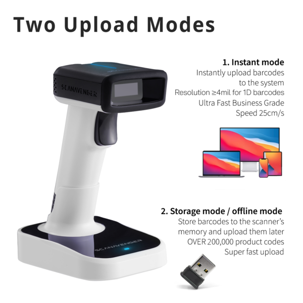 SA9200 - 1D&2D Wi-Fi Bluetooth Barcode Scanner - ScanAvenger