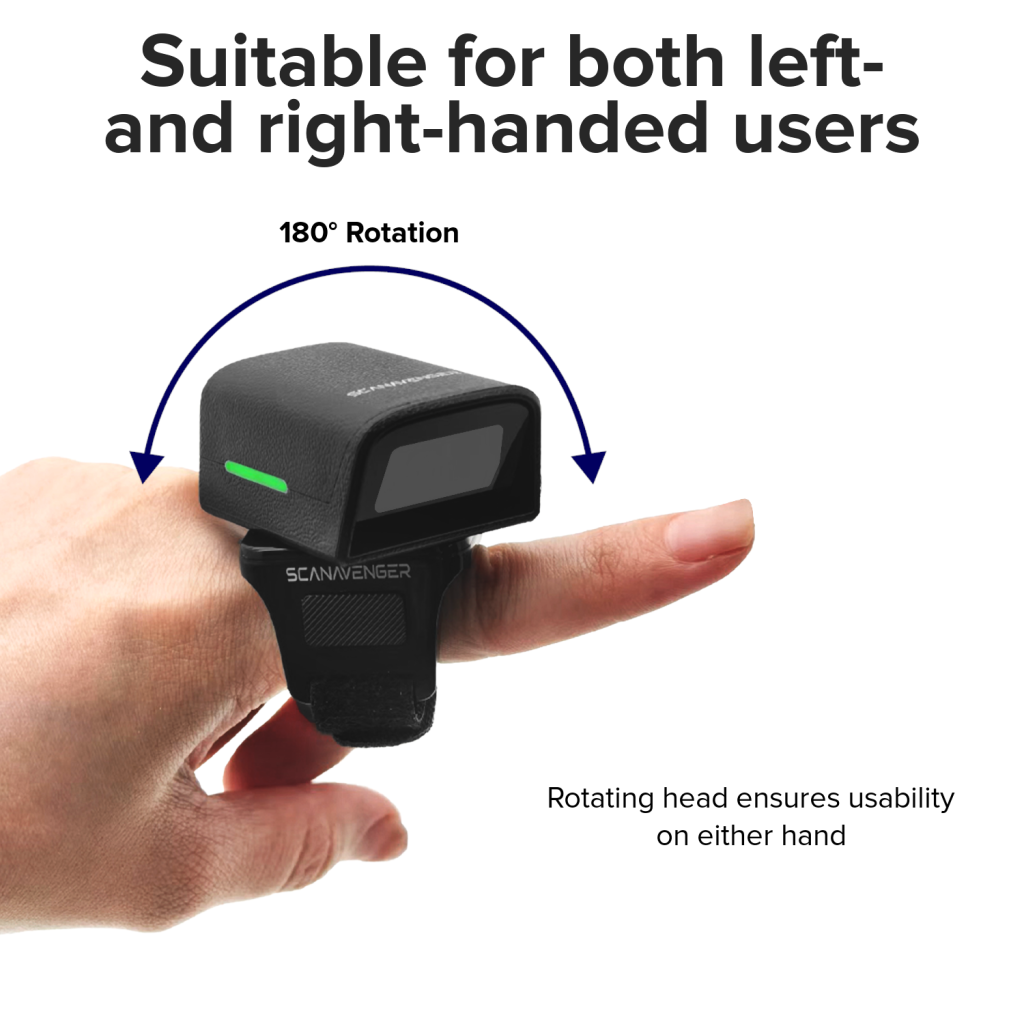 SA1200 - 1D&2D Wi-Fi Bluetooth Scanner Ring - ScanAvenger